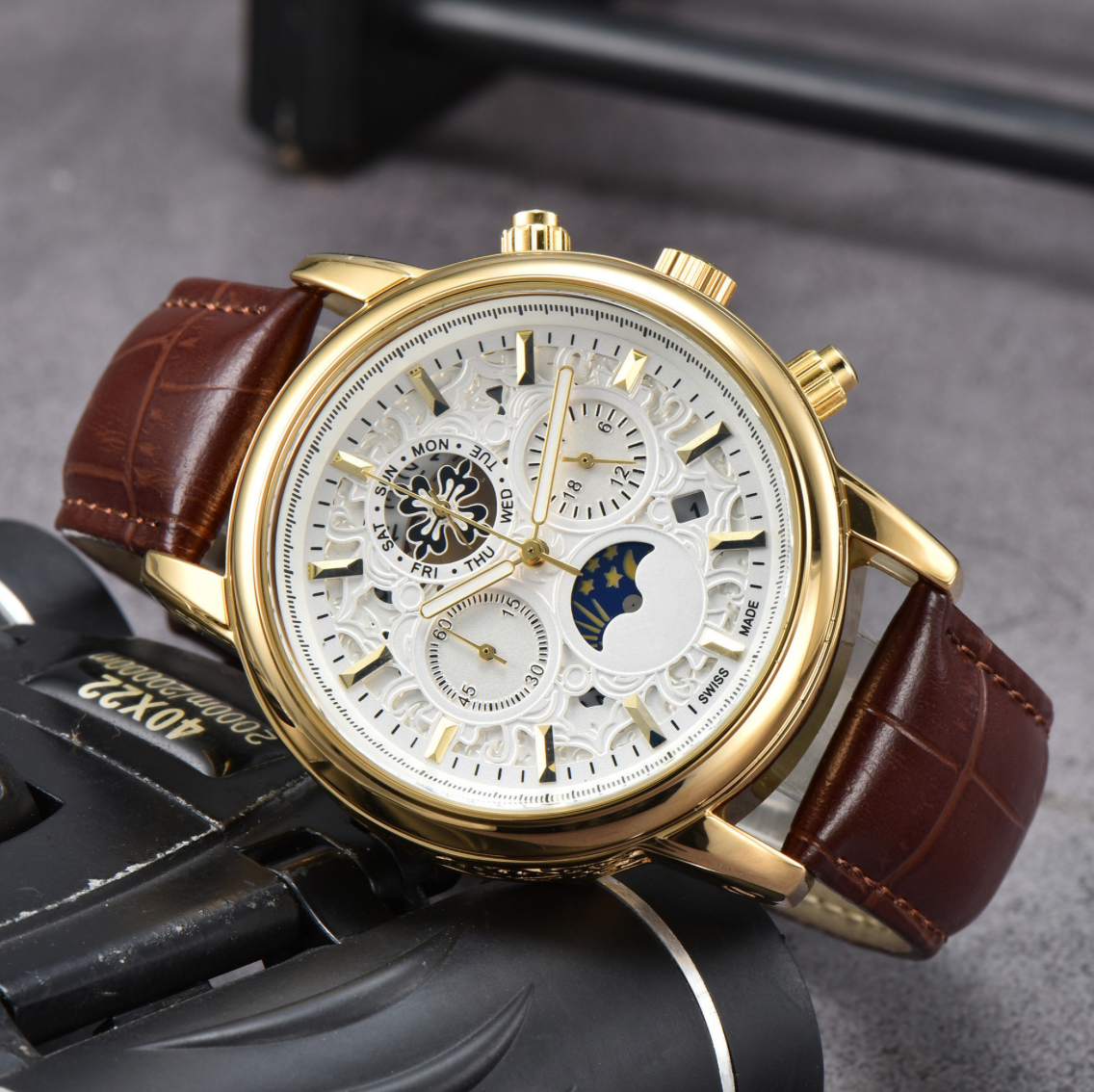 Moon Phase Chrono Watch – Damon & West