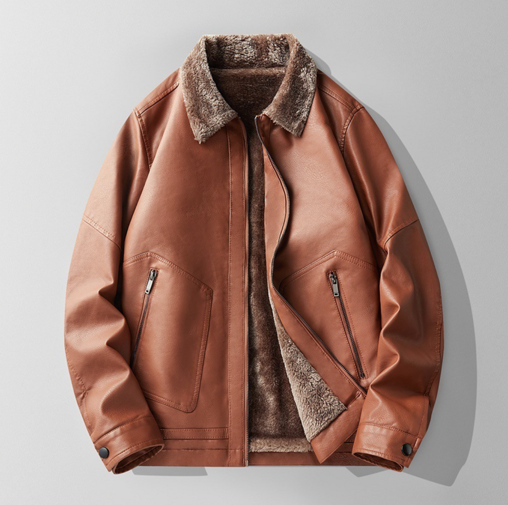 Thick Warm Leather Jacket – Damon & West